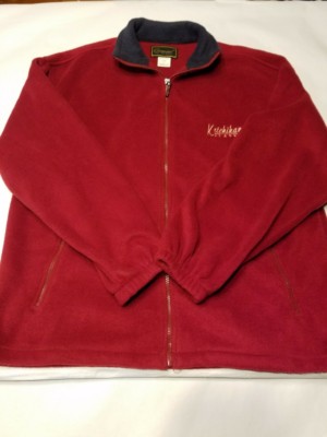 Men's Cheneral the original "Ketchikan Alaska" burgundy Fleece Jacket L ...