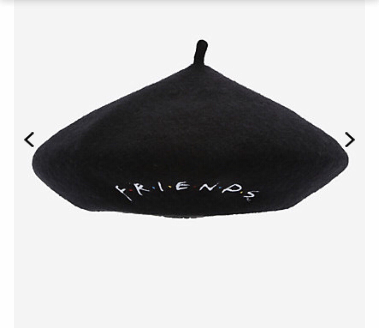 NWT Friends tv show logo black beret hat for women | eBay