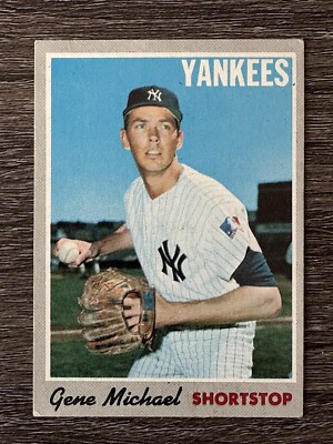 1970 Topps Gene Michael New York Yankees BLANK BACK / PROOF Baseball ...