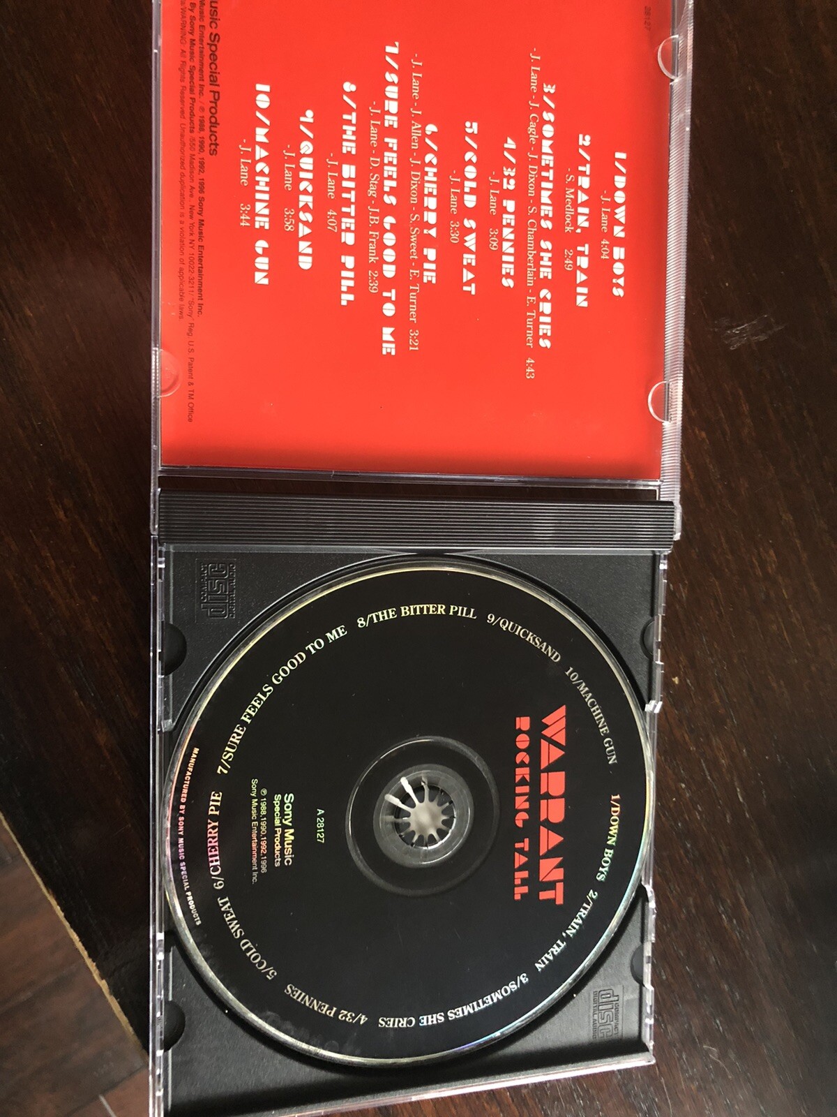 Rocking Tall by Warrant ( CD,1996, Sony) A28127 RARE!!!!! | eBay