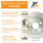 Disc Brake Rotors And Semi-Metallic Pads Front Kit For Mini Cooper ...