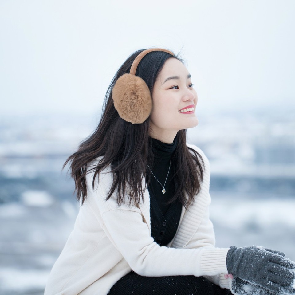 Women Earmuff Furry Ear Warmer Cute Ear Muff Warm Ear Protector Plush ...