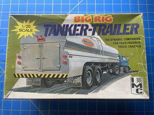 IMC 703-300 TANKER-TRAILER 2n1 SHORT or LONG 1965 Plastic Model Kit ...