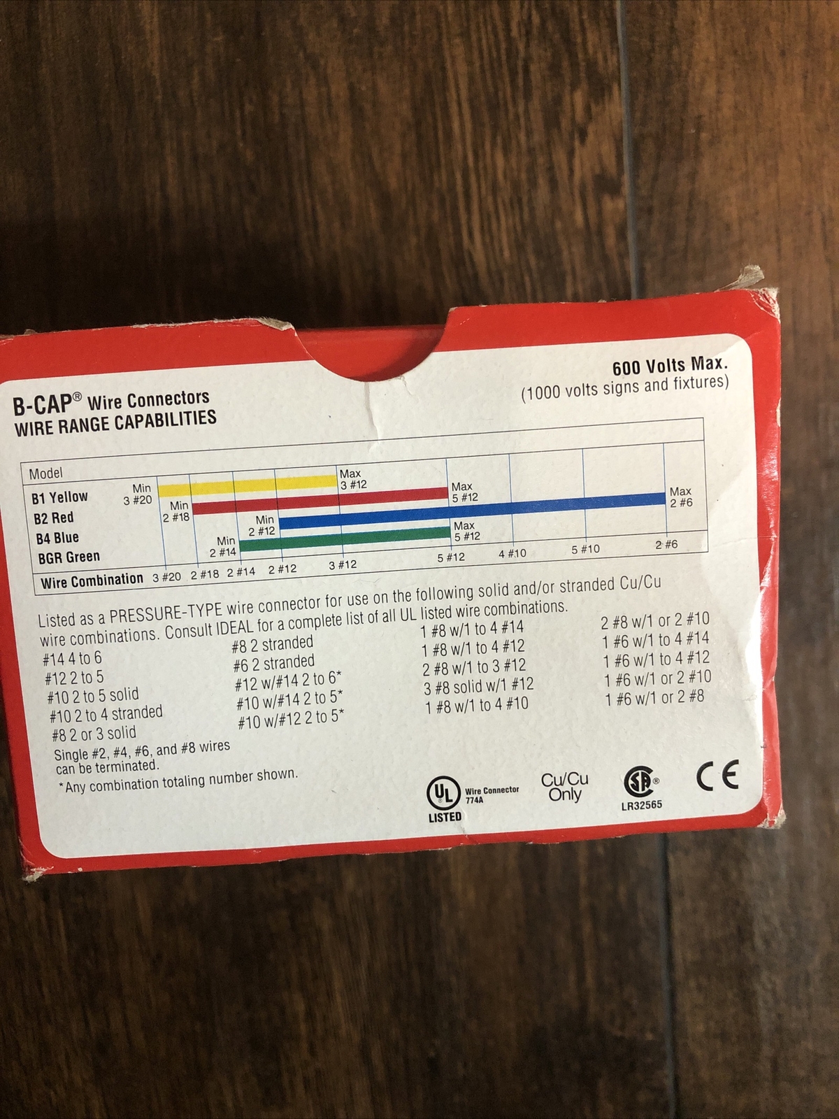 Wire Connector Buchanan B4-1 B-Cap ~ ~14-6 Awg, Blue-Gray, 25/Box Made ...