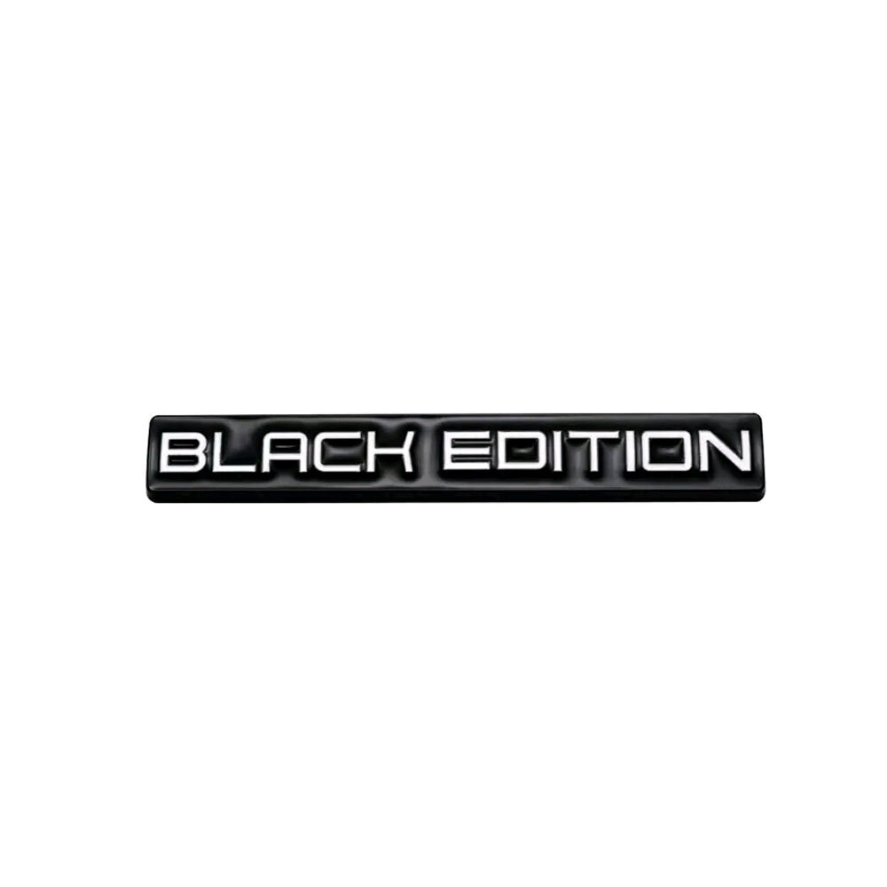 1pc 3D Black Edition Metal Emblem Rear Trunk Badge Fender Sticker Car ...