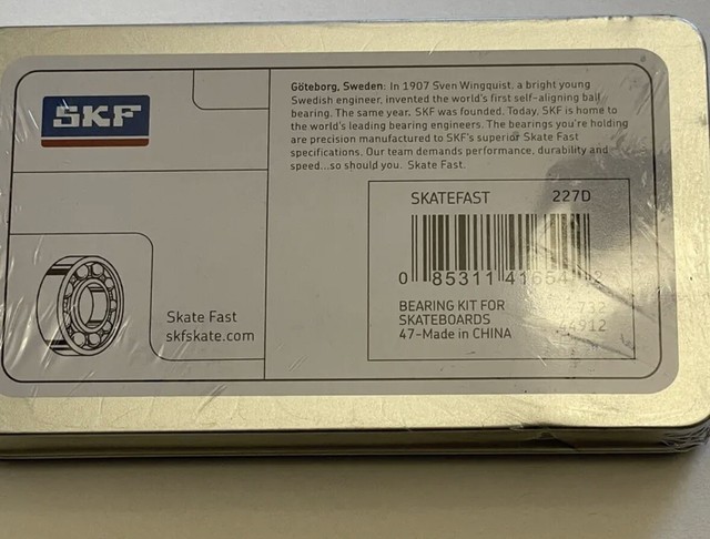 Skf Wheel Bearing Skateboard Kits (6) Boxes W/8 Pieces Blue retail Each ...