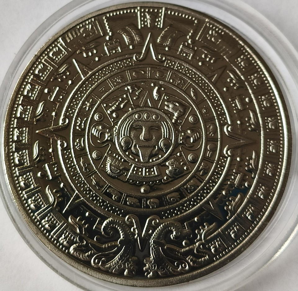 Coin token.Indians. Maya. Aztecs. Pyramid.Mayan calendar. | eBay
