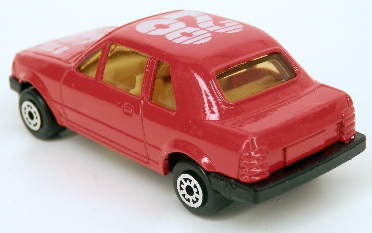 European 1980-1986 Ford Escort 3-Door Hatchback Cherry Red MC Toy 1/64 ...