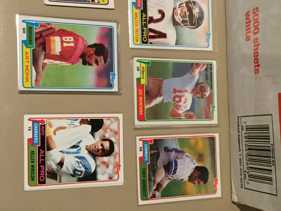 Complete Your 1981 TOPPS FOOTBALL SET EXMT to NMMT Pick 25 Points Worth ...