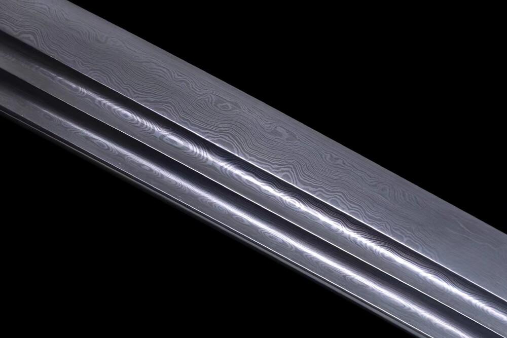 Handmade Yanling Dao Waist Knife Quality Damascus Folded Steel Sharp ...