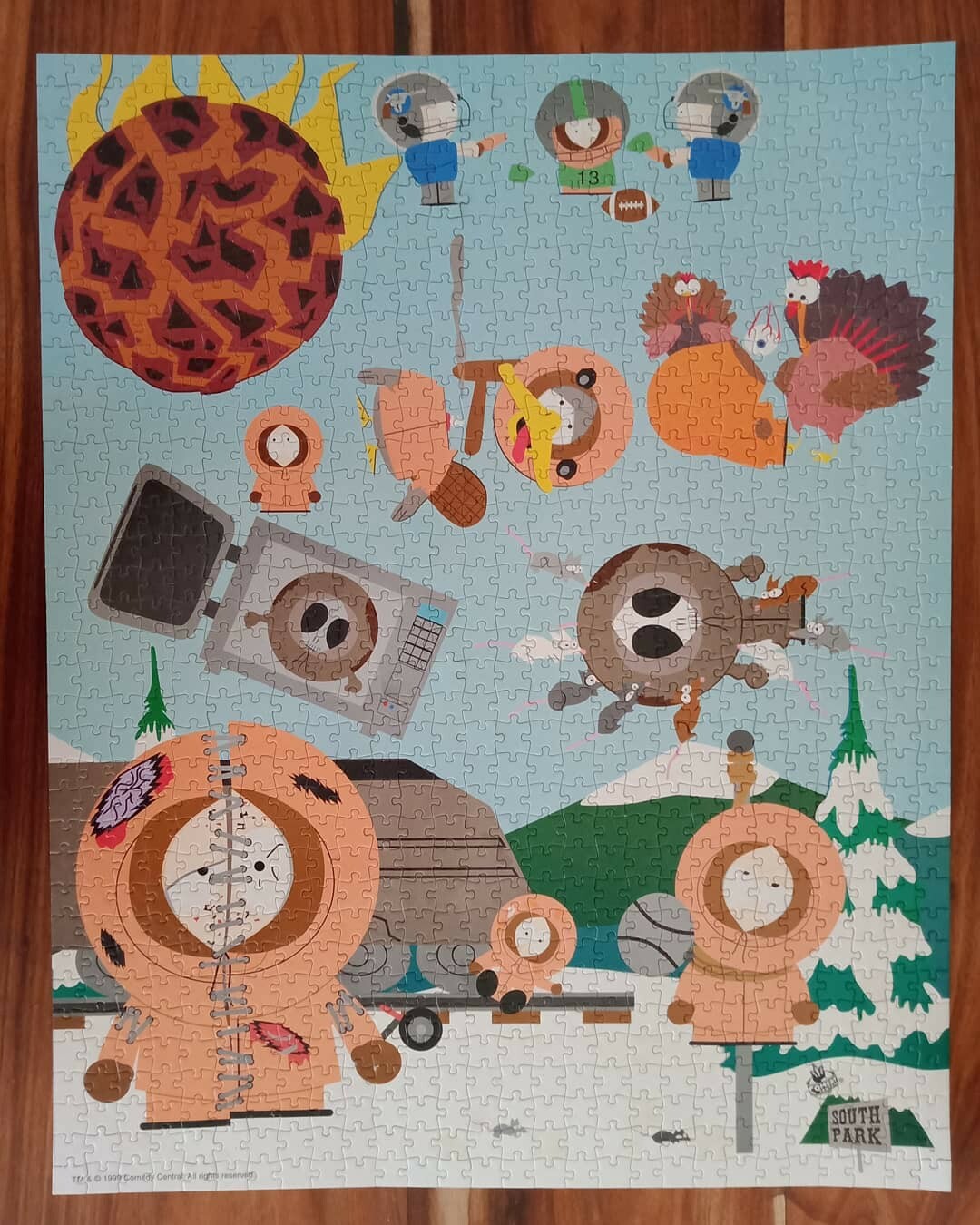 South Park Kenny Double Sided Jigsaw Puzzle 1000 piece complete 1999 | eBay