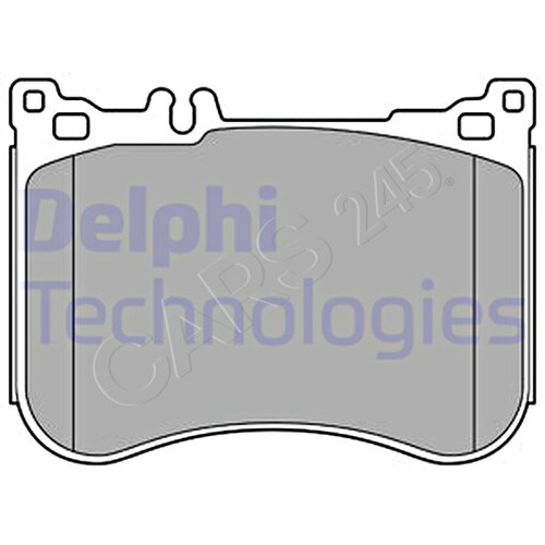 DELPHI disc brake brake lining set for Mercedes R231 W231 12 ...