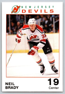 Neil Brady 1989-90 New Jersey Devils Carretta (no logo set) | eBay