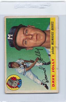 1955 Topps #35 Dave Jolly Braves Fair *DA-B9760 | eBay