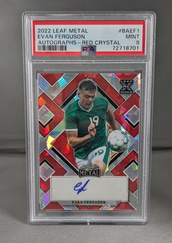 2022 Leaf Metal Evan Ferguson #BAEF 1 Autograph Red Crystal PSA 9 - 1 ...