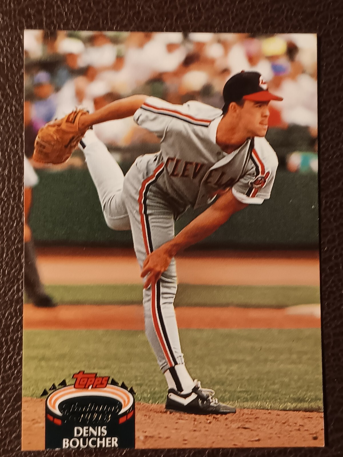 DENIS BOUCHER CLEVELAND INDIANS 1992 TOPPS STADIUM CLUB BASEBALL CARD ...