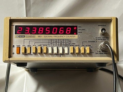 BK Precision 1851 520Mhz Frequency Counter 10 MHz-520 MHz 5 VRMS Max ...