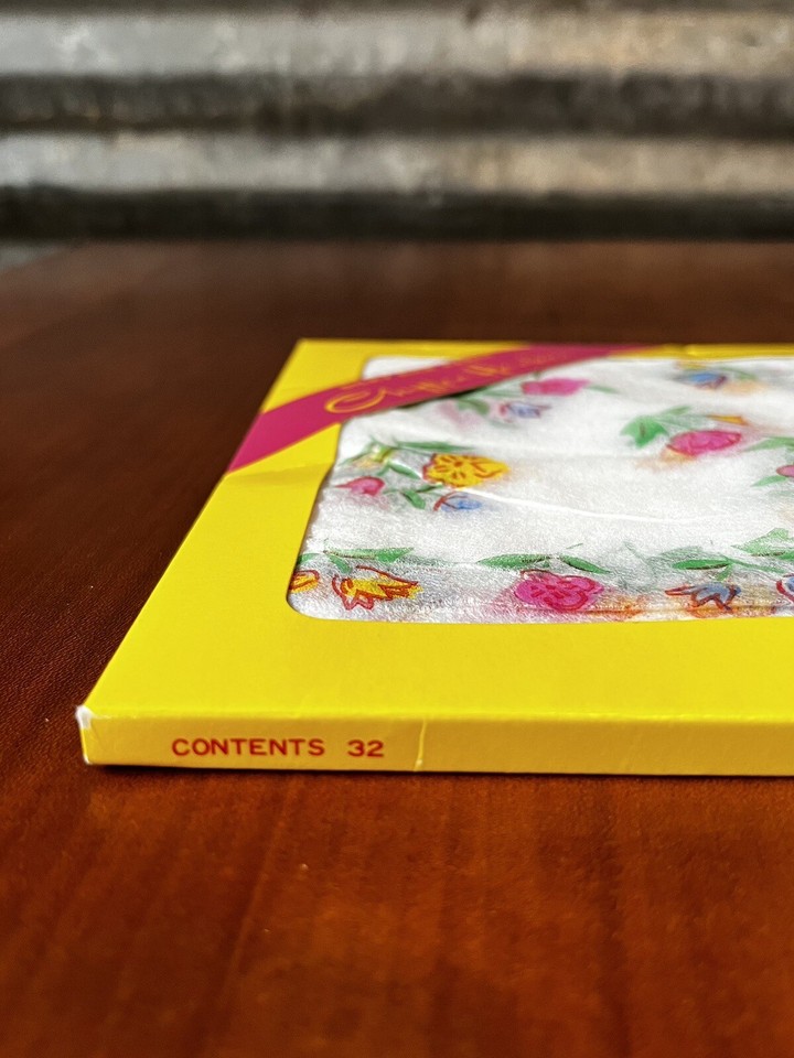 Vintage Silky Rice Paper Chiffon Hankies Disposable Tissues ...
