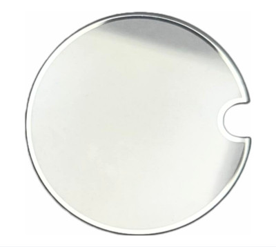 Mineral Crystal Diesel Round Flat w/1 cut out Round Silver Trim (52.8×1 ...