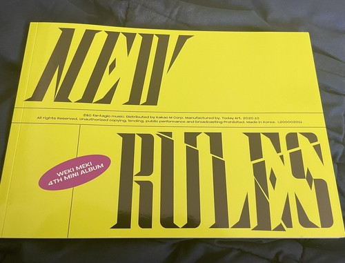 New Rules Album CD Photo book NO PHOTOCARD/EXTRAS 8804775149948| eBay