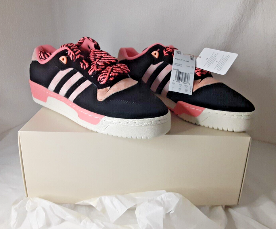 Anthony Edwards Adidas Rivalry Low Black Peach Pink Orange Men's IH7729 ...