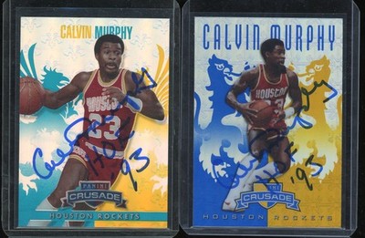 (2) 2013-14 Panini Crusade Calvin Murphy #183 Signed Auto Autograph HOF ...