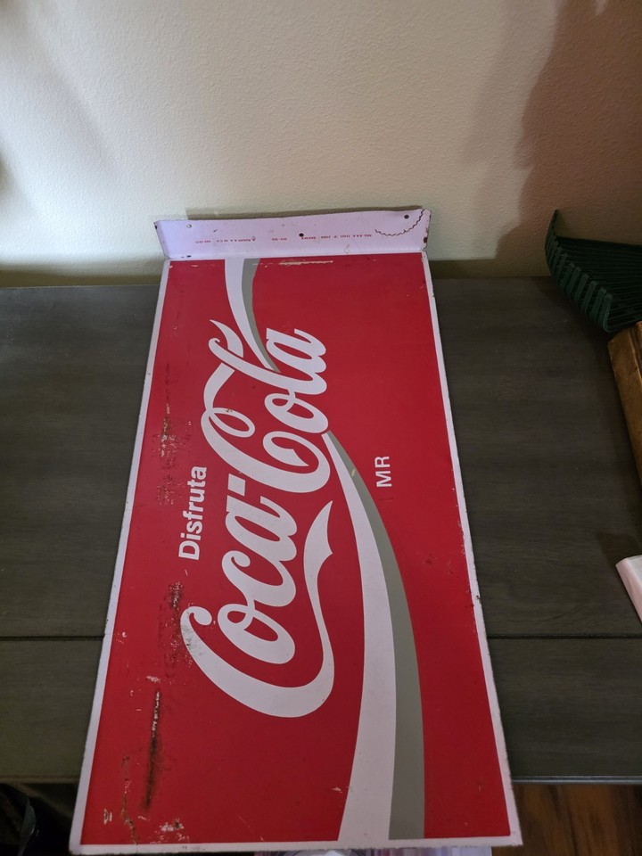 VINTAGE ADVERTISING COKE COCA COLA RACK HEADER SODA STORE DISPLAY SIGN ...