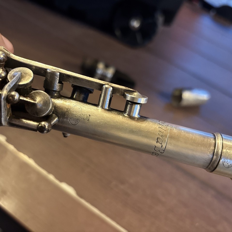 Early H Bettoney Boston Usa Silva Bet Metal Clarinet S653 Pat Pending ...