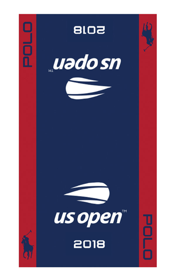 New 2018 US Open Men's Players official on court dated Towel POLO RL ...