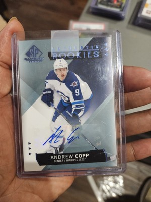 2015-16 SP Game Used Authentic Rookies AUTO 169 Andrew Copp Winnipeg ...