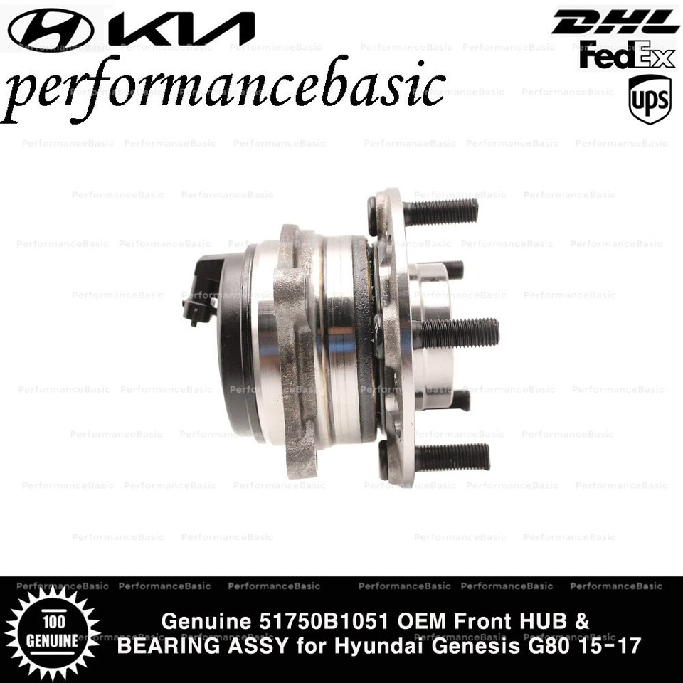 Genuine 51750B1051 OEM Front HUB & BEARING ASSY for Hyundai Genesis G80 ...