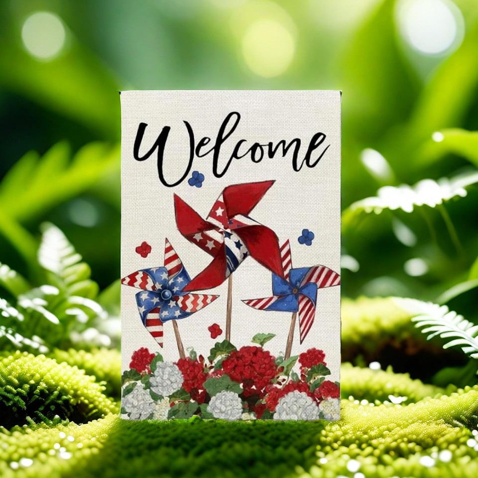 GGCC 7 FALG 12x18 inch American outdoor flag - patriotic red white and ...