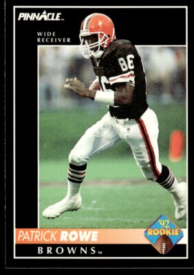 1992 Pinnacle Patrick Rowe Rookie Cleveland Browns #318 | eBay