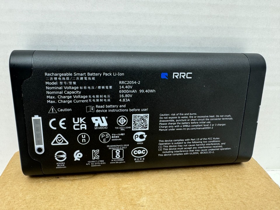 RRC2054-2 RCC Standard Smart Battery Li-Ion 14.40V 4S2P w/LED Charge ...