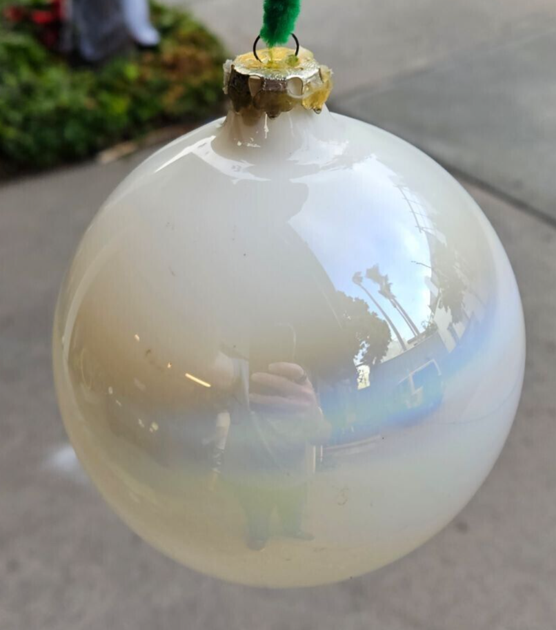GIANT 5” PEARLESCENT GLASS SPHERE CHRISTMAS ORNAMENTS (11 ITEMS) | eBay