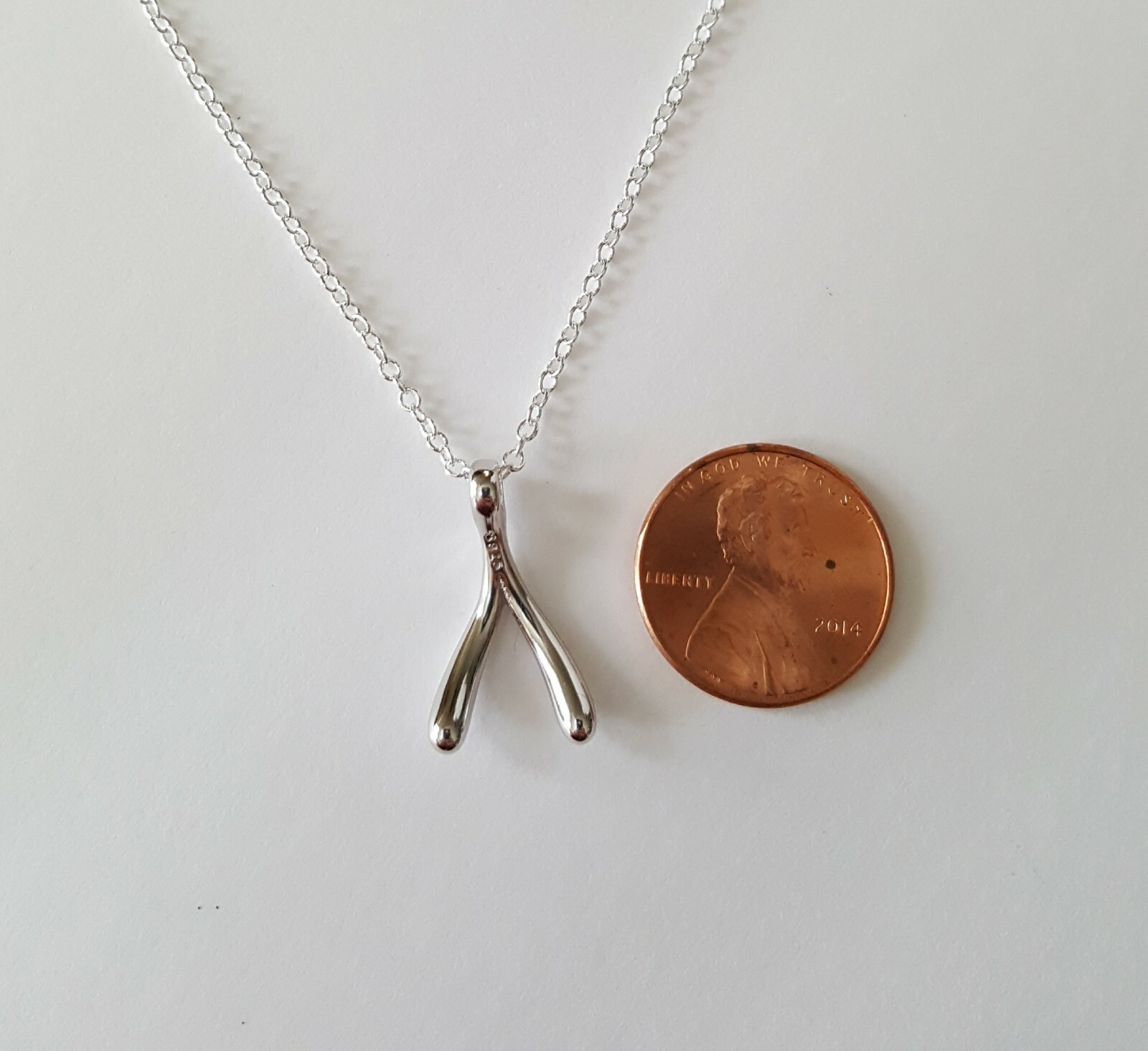 Simple Silver Plated Y Shaped Pendant Necklace | eBay