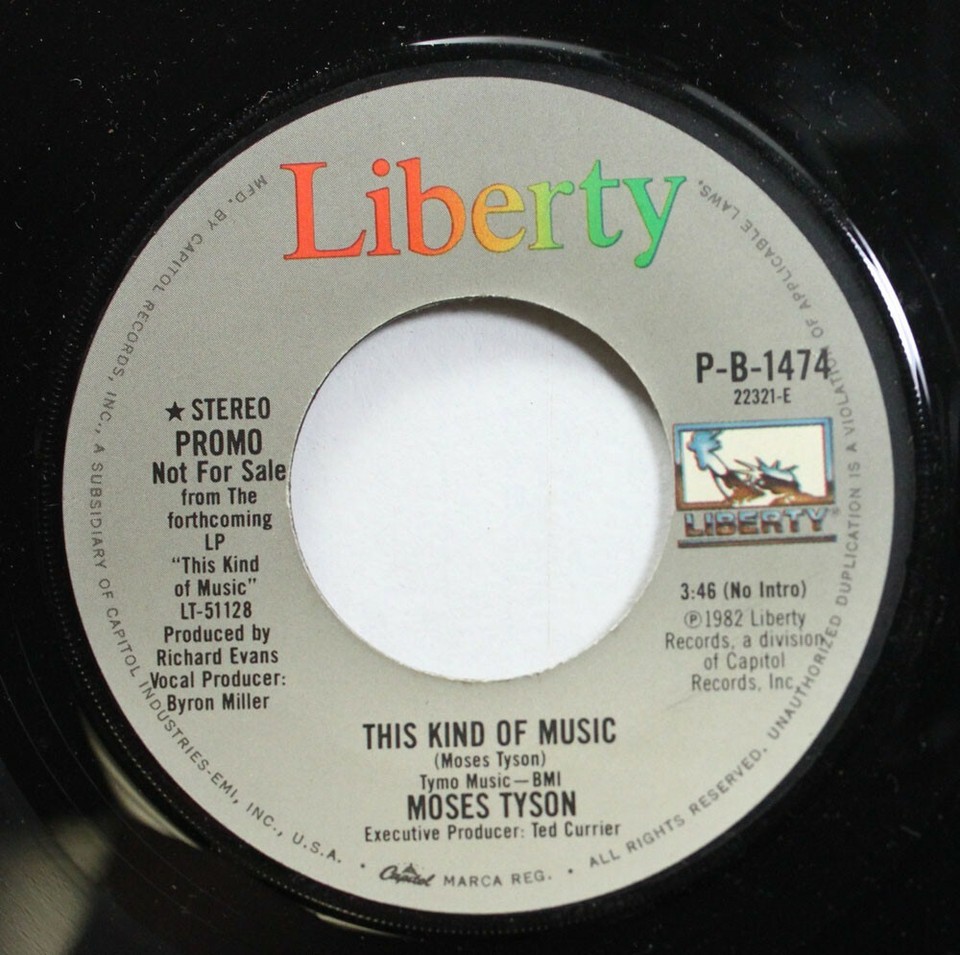 Soul Promo 45 Moses Tyson - This Kind Of Music / This Kind Of Music On ...