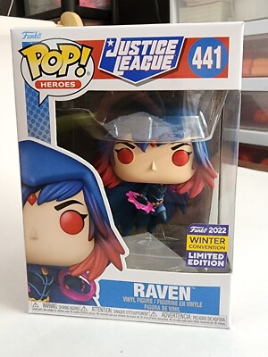 Funko Pop! Justice League Raven #441 Winter Convention Exclusive 2022 ...