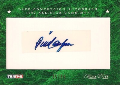 DAVE CONCEPCION 2008 Tristar Signa Cuts Authentic Autograph /66 ...