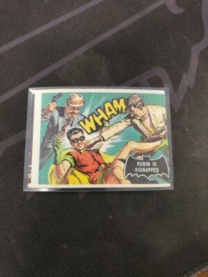 1966 topps batman black bat #29 robin is kidnapped. Vintage. | eBay