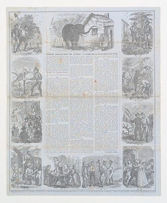 California pictorial letter sheet - Miner's Ten Commandments - 49er ...