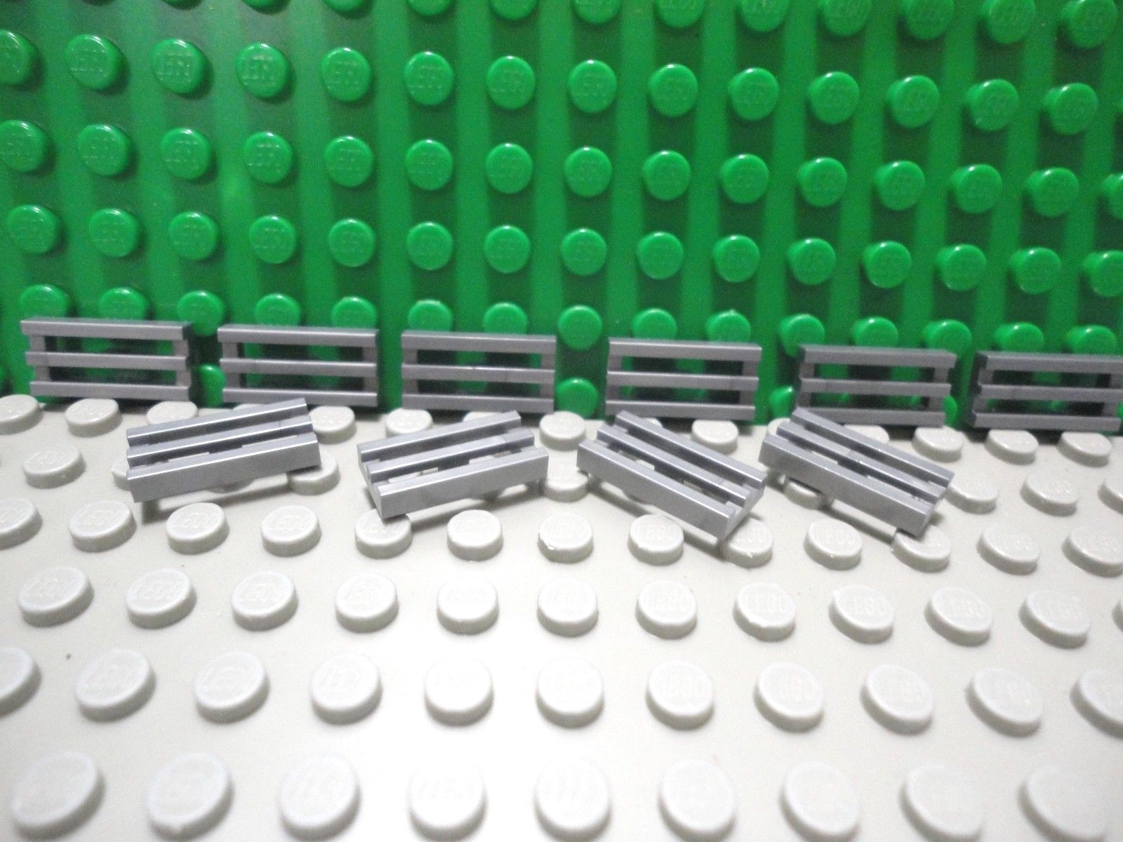 Lego 10 Flat Silver 1x2 grille car truck vent NEW | eBay