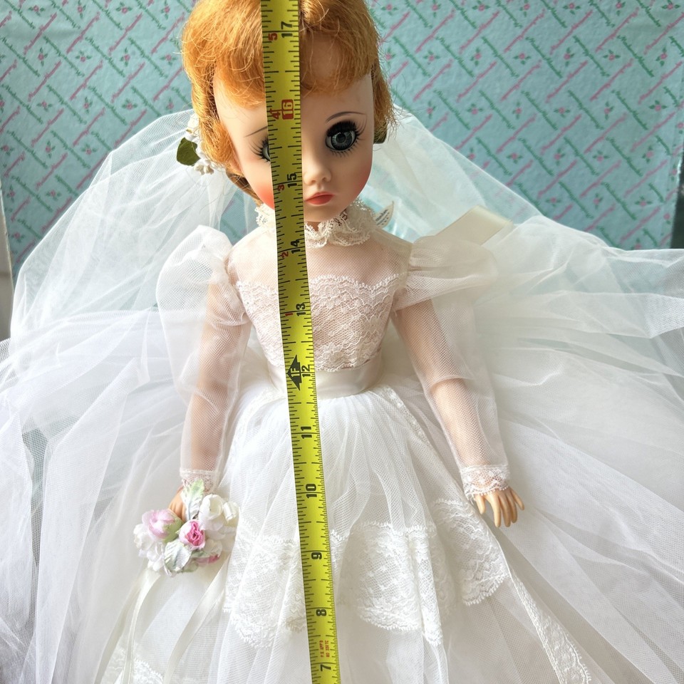 Vintage Madame Alexander Elise Bride 17”Doll Tagged Outfit with Box ...