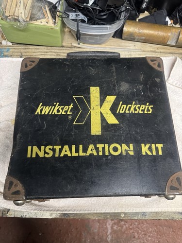 Vintage Kwikset Locksets Installation Kit Hole Boring Jig With Tool ...