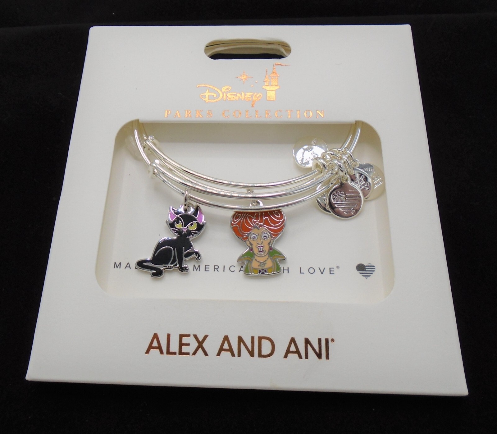 Alex and Ani Disney " HOCUS POCUS HALLOWEEN PARTY " Brand New, 2 Pc, SS ...