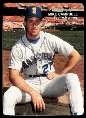 1989 Mother's Cookies Seattle Mariners Mike Campbell Seattle Mariners ...