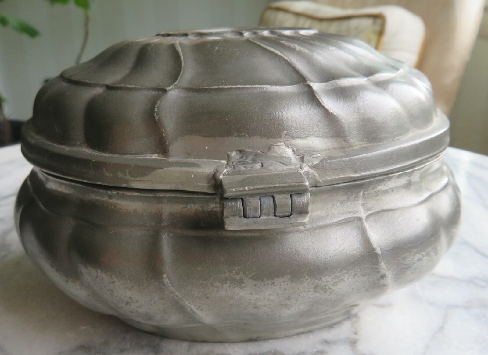 Antique German Pewter Covered Sugar Box - 1753 | eBay