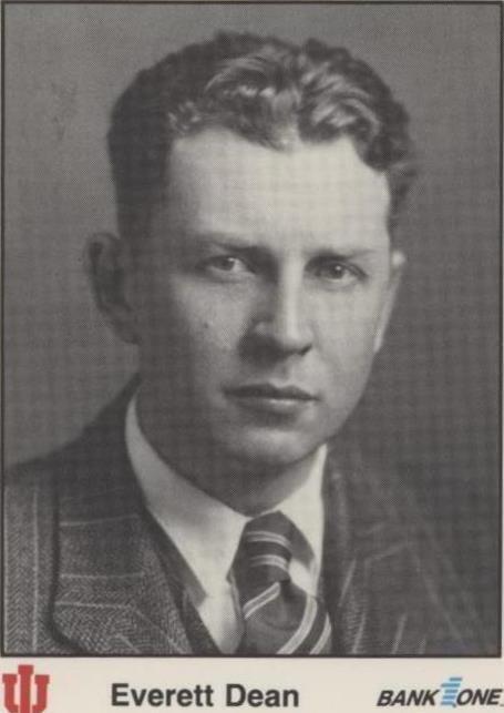 1986 Bank One Indiana Hoosiers Greats I - Everett Dean #14 (RC) for ...