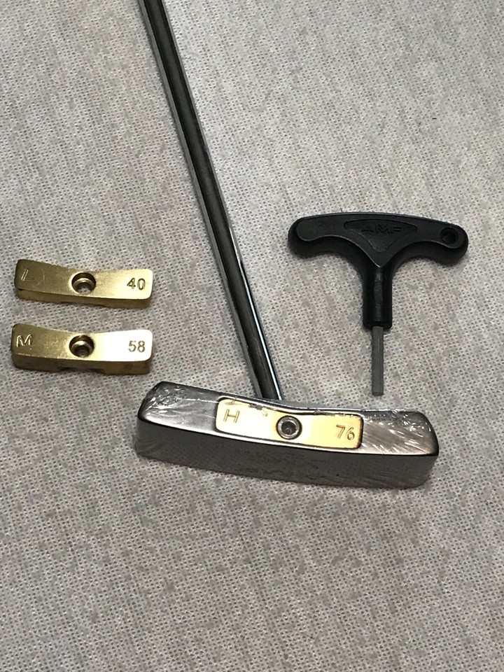 AMF Professional VMC Center Shafted Blade Putter 3 Weights & Wrench 35 ...