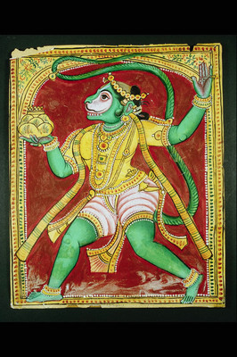 755093 Painting Of Hanuman The Monkey God Of Ramas Army Hindu India A4 ...